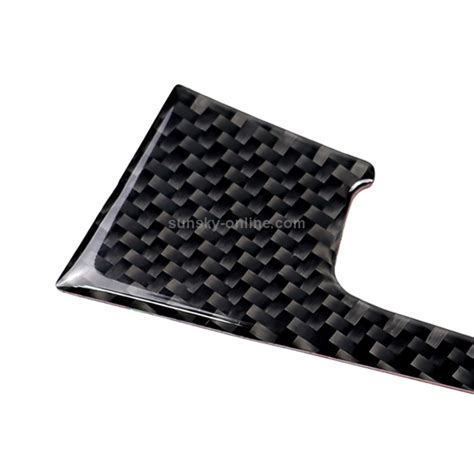 자동차 탄소 섬유 기어 위치 패널 프레임 장식 스티커 폭스 바겐 골프 7 2018 구멍 및 시작 및 중지 없음 왼쪽 드라이브