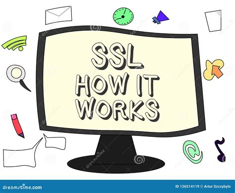 Conceptual Hand Writing Showing Ssl How It Works Business Photo