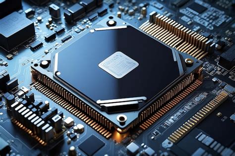 Premium Photo Gpu Graphic Processor Hardware Tech 3d Electronic Circuit Board Chip