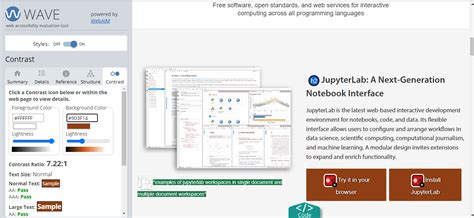 Accessibility Improving The Web Accessibility Of Jupyters Home Page