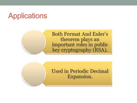 Fermat And Euler Theorem Pptx