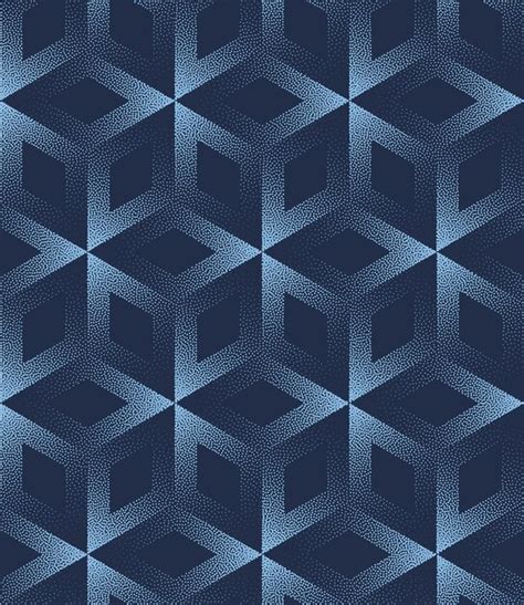Premium Vector Blue Cube Vector Grid Seamless Pattern Trend Stylish Neat Abstract Background