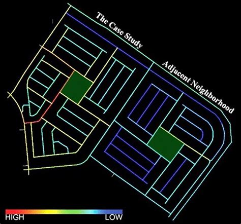 Spatial Integration Between The Neighborhoods Street Network And Its Download Scientific
