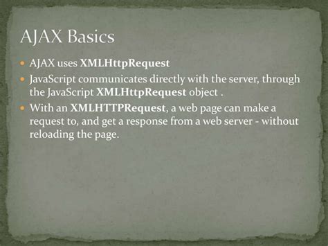 Introduction To Ajax Ppt