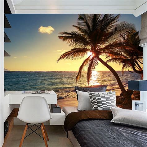 Palm Trees On The Beach Wallpaper