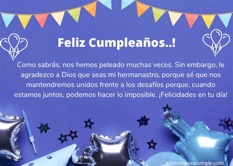 Frases De Cumplea Os Para Un Hermanastro