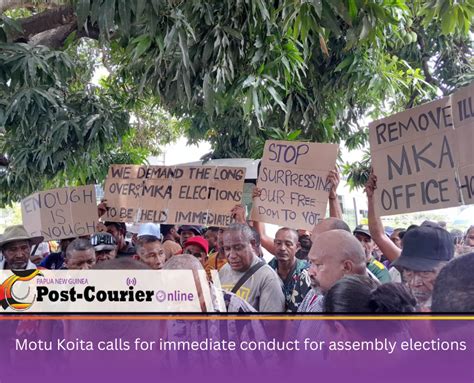 Motu Koita Calls For Immediate Conduct For Assembly Elections Post