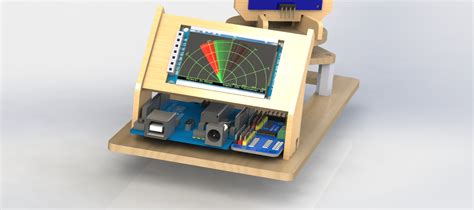 Arduino迷你雷达探测step模型图纸下载 懒石网