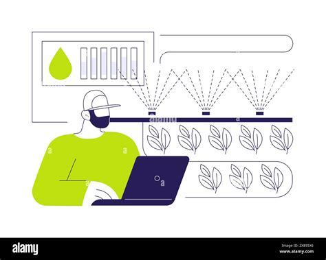 Drip Irrigation Abstract Concept Vector Illustration Stock Vector Image And Art Alamy