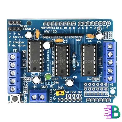 L293d Motor Driver Shield For Arduino Robotics Project