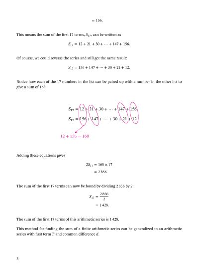 Lesson Arithmetic Series Nagwa