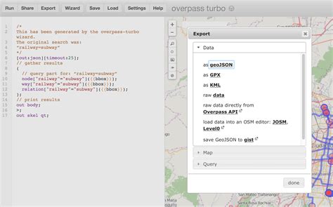 How To Extract Highways And Subway Lines From Openstreetmap As A