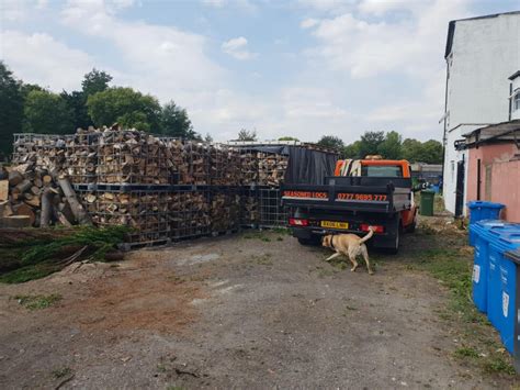 Ibc Crates Of Seasoned Firewood For Delivery In Manchester Area