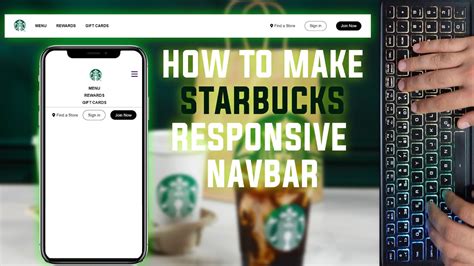 Asmr Programming Coding Responsive Navbar No Talking Coding Starbucks Page Youtube