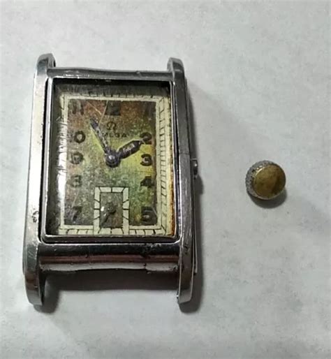Montre Vintage Antique Années 1930 Omega T17 Tank Art Déco Pour Pièces