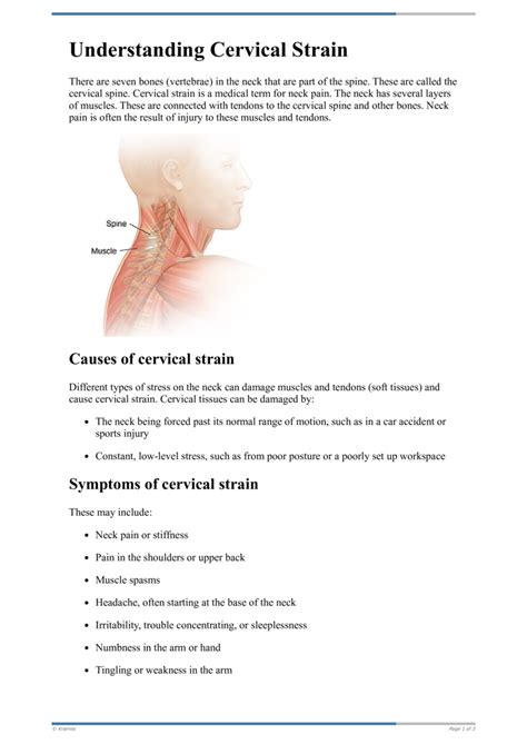 Text Understanding Cervical Strain Healthclips Online