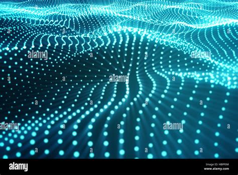 D Rendering Abstract Polygonal Low Poly Wave Background With