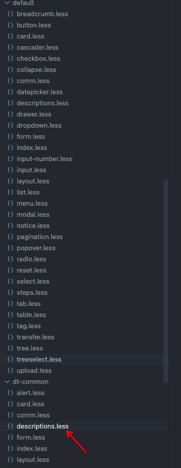 Ui50 重构迁移dt Commom文件下的descriptions到default下 · Issue 393 · Dtstackant