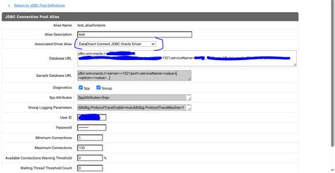 Webmethods Jdbc Pools Connection Towards Oracle Oci Pdb Database Oracle Software Ag
