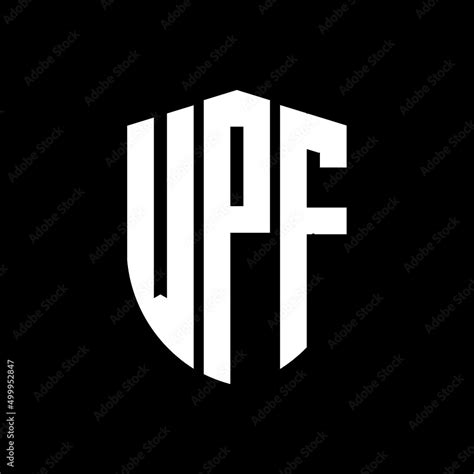 WPF Letter Logo Design WPF Modern Letter Logo With Black Background