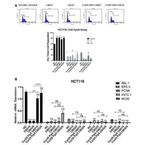 Distribution Of Cell Cycle Phases By Flow Cytometry For Hct116 Cells