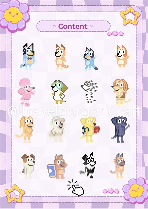 Bluey Perler Bead Patterns Melty Bead Patterns Melty Bead Designs Easy Perler Beads Ideas