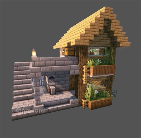 Minecraft Village House Smithing Table Minecraft Idee Minecraft Idee