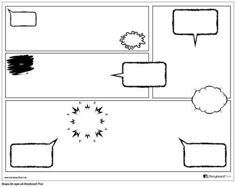 Minimal Blank Graphic Novel Storyboard Por Sv Examples