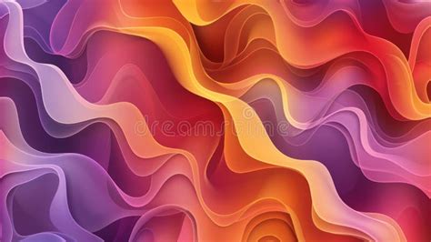 Vibrant Abstract Waves Of Red Orange And Purple Create A Dynamic Visual Experience Perfect