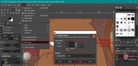 How To Scale Or Resize Images In GIMP
