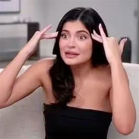 Kylie Jenner Funny Face Celebrity Meme Pause Reaction Meme
