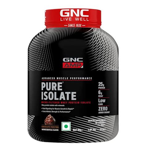 Gnc Amp Pure Isolate 4lbs 60 Servings Protienlife