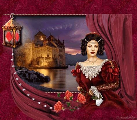 Дама в красном Настроение в картинках