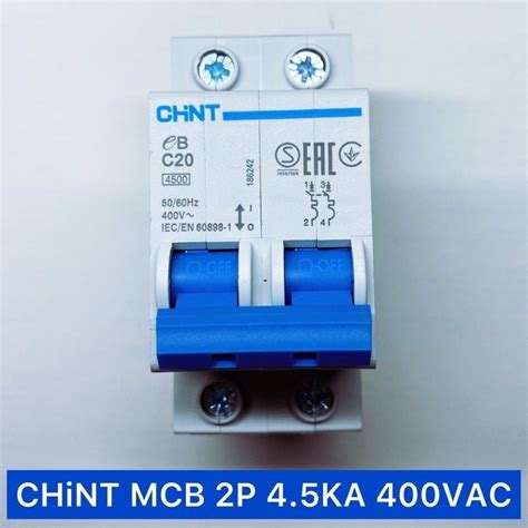 Chint Mini Circuit Breaker Mcb 1pole 2pole 3pole 4 5ka 400vac Lazada Ph