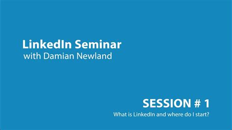 Linkedin Tutorial An Introduction To Linkedin Youtube