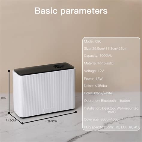 Aroma Tunnel1000ml14600sqft Waterless Essential Oil Diffuser Smart Wifi Essential Oil Diffuser