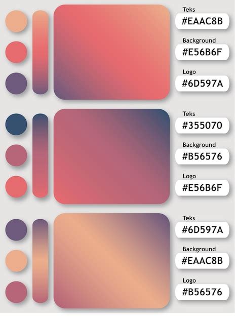 Premium Vector Color Gradation Combination For Background Teks And Logo