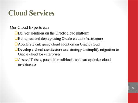 Oracle Cloud Infrastructure Ppt