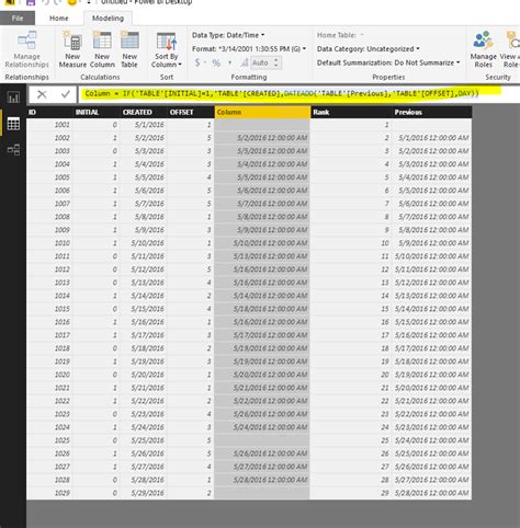 Solved Dax Adding Offset To Previous Row Microsoft Fabric Community