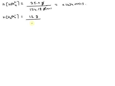 A Phosphate Buffer Solution Is Prepared By Dissolving 25 0 G Of Potassium Hydrogen Phosphate