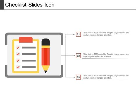 Checklist Slides Icon PowerPoint Slide Clipart Example Of Great PPT Presentations PPT Graphics