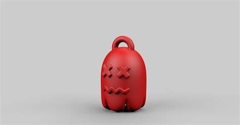 Ghost Keychain Pacman Inspired By Permateum Download Free Stl Model