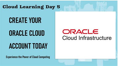 Create Your OCI Account Unlock The Power Of Oracle Cloud Infrastructure OCI