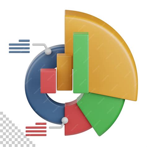 Premium Psd 3d Rendering Statistics Isolated Useful For Business Analytics Web Money And