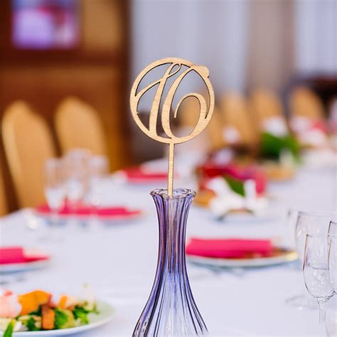 Wooden Table Numbers Circle Numbers 1 10 360 Lasers