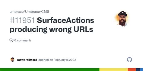 surfaceactions producing wrong urls · issue 11951 · umbraco umbraco cms · github