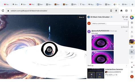 3d Black Hole Simulator
