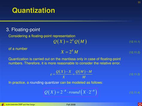 Ppt Lecture 12 Number Representation And Quantization Effects