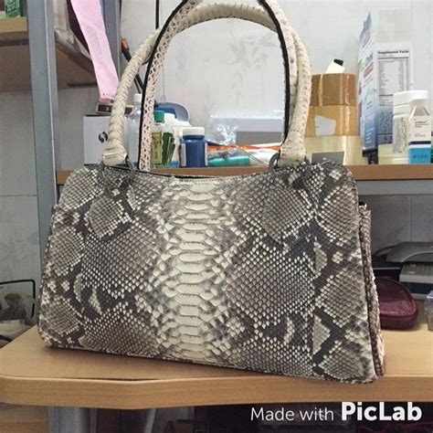 Bags Python Python Skin Bags Top Handle Bag