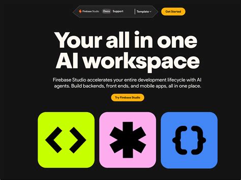 Firebase Studio Hero Section Design By Dominic Marizu On Dribbble